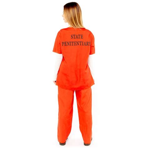 Orange Inmate Costume Adult Costume Party Delights