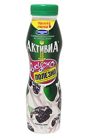 Йогурт питьевой Danone с черносливом | отзывы