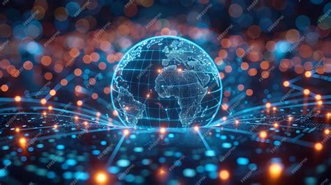 Premium Photo The Digital Globe A Symbol Of Global Internet Connectivity And Cyber