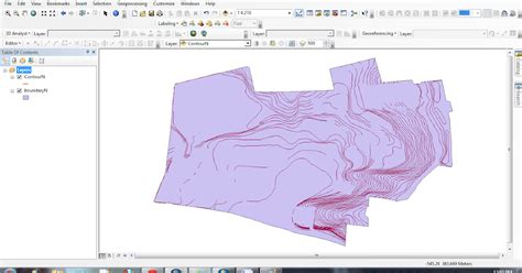 GIS NOTES Create Terrain Model Using Arc Gis Using Contour Map