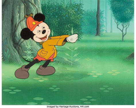 The Pointer Mickey Mouse Production Color Model Cel Walt Disney Lot