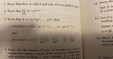 Solved Prove That D N Is Odd If And Only If N Is A Chegg Com