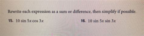 solved rewrite each expression as a sum or difference then