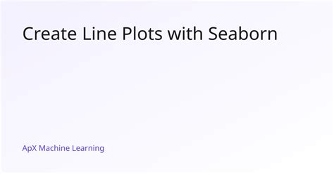 Create Line Plots With Seaborn