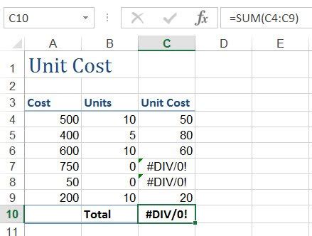 How To Sum A Column In Excel With Errors Biglasopa