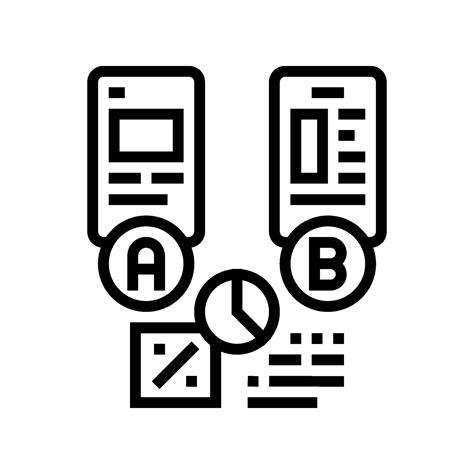 Ab Testing Ux Ui Design Line Icon Vector Illustration 41281801 Vector Art At Vecteezy