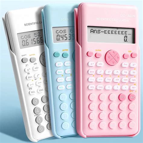 240 Functions Engineering Scientific Calculator 2 Line 10 Digital