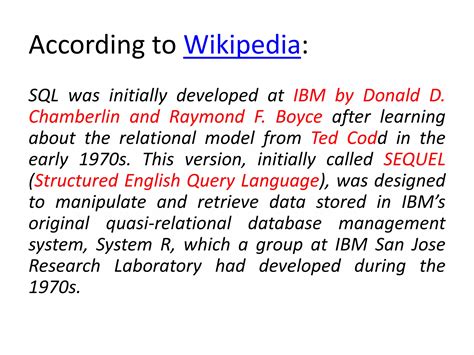 Reviewing Sql Concepts Ppt