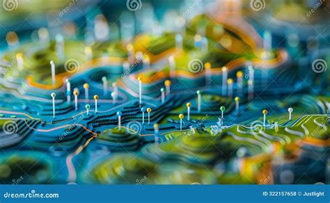 A Map With Colorcoded Data Points Showing The Locations Of Wind Farms