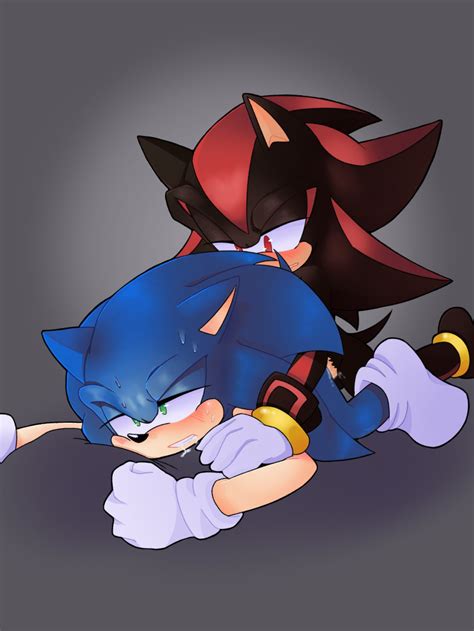 Rule 34 Anthro Black Body Black Fur Blue Body Blue Fur Bodily Fluids Clothing Drooling Duo