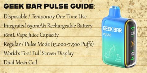 Geek Bar Pulse Disposable Vape Guide Guide To Vaping