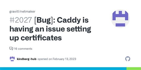 Bug Caddy Is Having An Issue Setting Up Certificates · Issue 2027