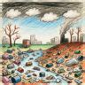 30 Pollution Drawings Land Water And Air Pollution Drawings