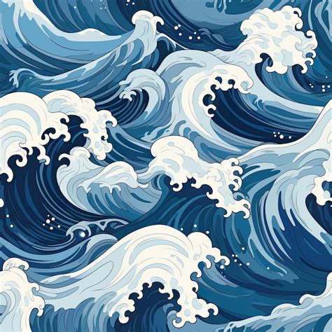 Premium Photo Patterns Resembling Waves Crashing On A Shore