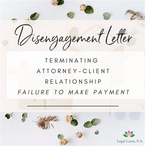 Disengagement Letter For Attorneys Terminating Representation For