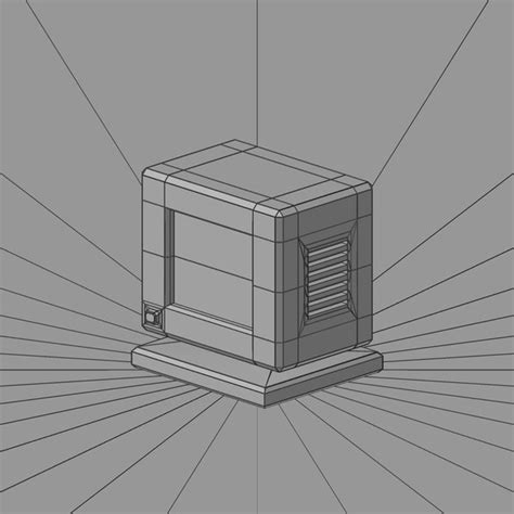 free simple monitor object 3d model turbosquid 1664422