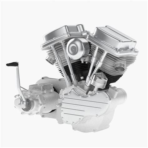 V2 Twin Engine 3d Model