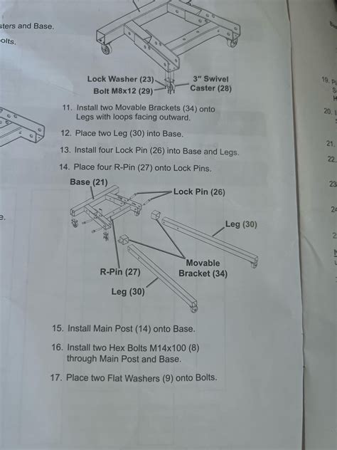 Purpose Of “moveable Bracket” On Shop Crane Legs R Harborfreight