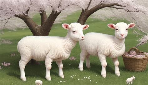 Premium Photo Spring Lambs
