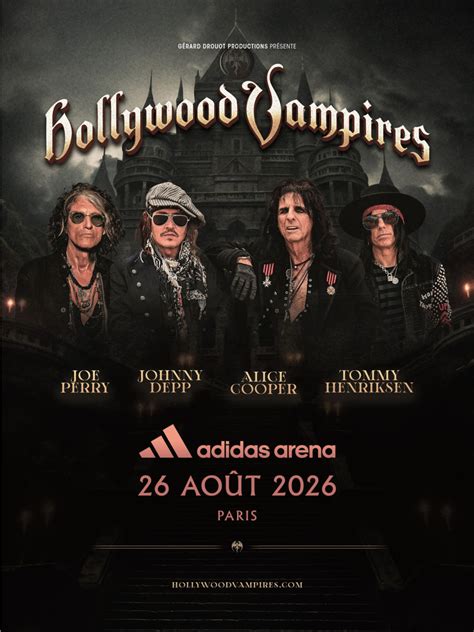 Hollywood Vampires Leveranslive På Adidas Arena I Paris I Augusti 2026
