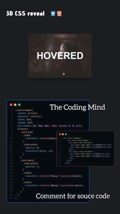 🔥 Create Stunning Hover Effects With Html And Css 🎨coding