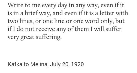 Write Every Day Kafka Quote