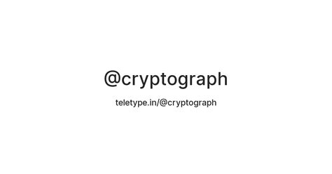 Cryptograph — Teletype