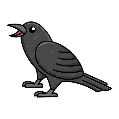 Premium Vector Crow Vector Illustration