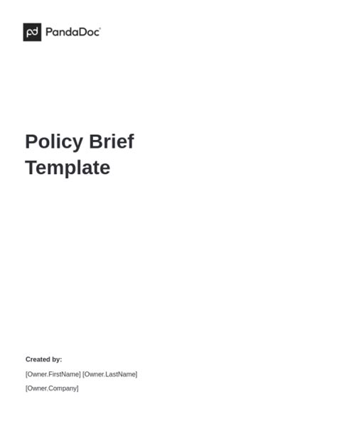 Company Policy Templates Effective Company Policy Templates By Pandadoc