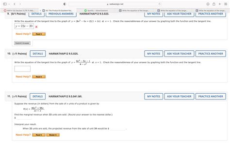 Solved Answer 91011 C 88 Math 132 Section 3 Tr 11