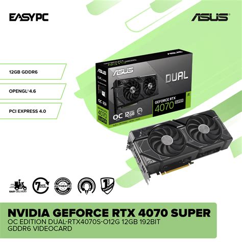 Asus Dual Nvidia® Geforce Rtx 4070 Super Oc Edition Dual Rtx4070s O12g