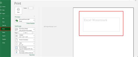 How To Insert Watermark In Microsoft Excel