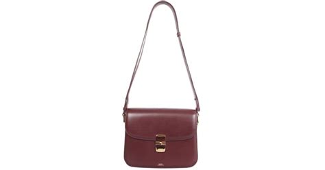 Apc Grace Foldover Shoulder Bag In Purple Lyst