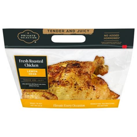 Private Selection® Lemon Herb Whole Roasted Chicken Cold 32 Oz Kroger