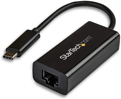StarTech Com US1GC30B USB C To Gigabit Ethernet Adapter Black Thunderbolt 3 Port Compatible