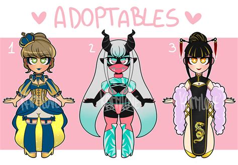 Adoptables Closed Cute Girls 9 By Kamylove On Deviantart