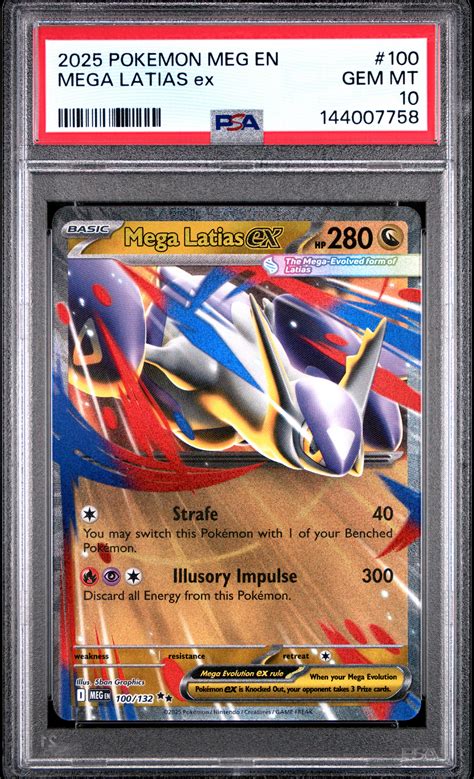 2025 Pokemon Meg En Mega Evolution Mega Latias Ex Psa 10 Veriswap
