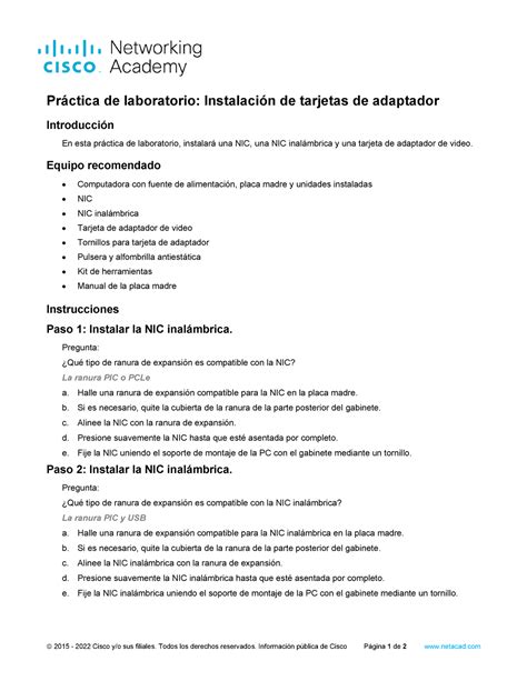 2 1 5 6 Lab Install Adapter Cards Janiel Flores 2022 0194