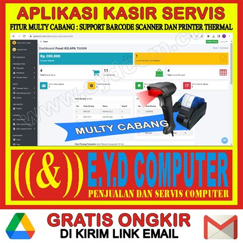 Jual SOURCE CODE APLIKASI POS KASIR SERVIS BERBASIS WEB MANAJEMEN JASA SERVIS HP KOMPUTER