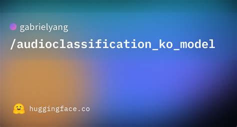 gabrielyang audioclassification ko model · training metrics