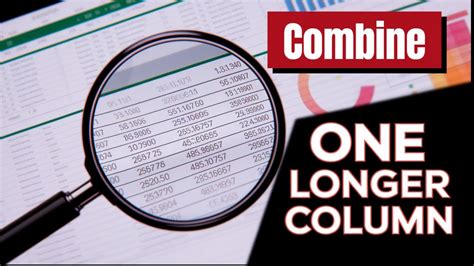 Combine Columns Into One Longer Column In Excel Youtube