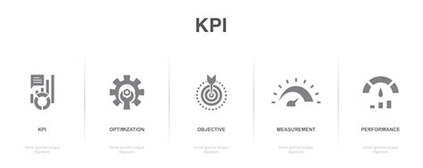 Premium Vector Kpi Optimization Objective Measurement Performance