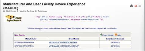 Deviation Between Results From Openfda Api And Maude Adverse Events