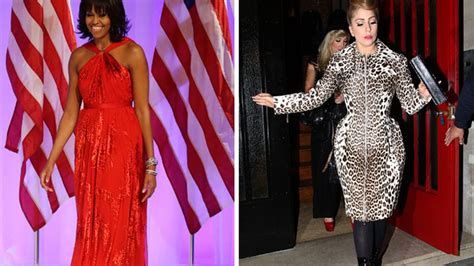 Michelle Obama Y Lady Gaga La Cara Y La Cruz En El Vestir