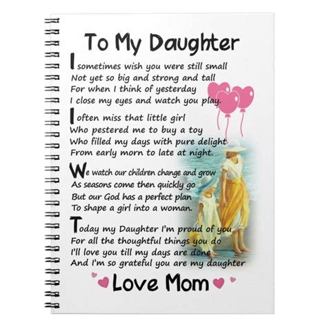 To My Daughter I Sometimes Wish Notebook In 2021