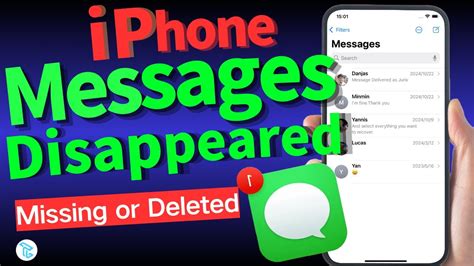 Iphone Messages Disappeared Missing In Ios 18 Ios 17fixed