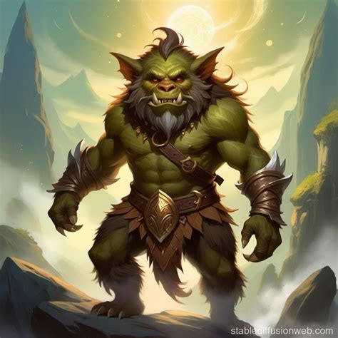 Bugbear Green Skin Goblin Martial Artist That Looks Exactly Like Famous