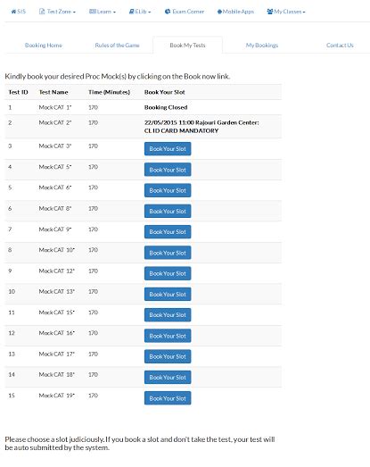 CAT MBA Test Series Screenshots Career Launcher