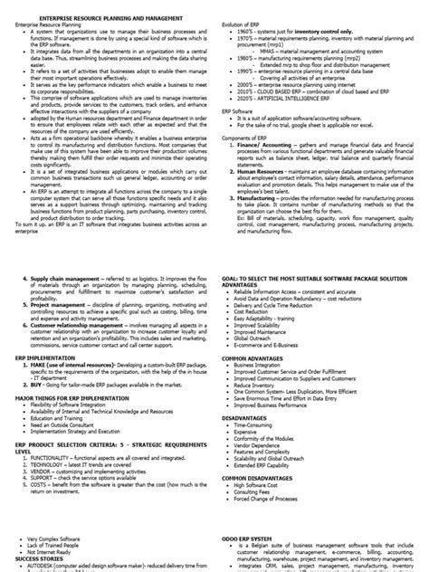 Erp Discussion Download Free Pdf Enterprise Resource Planning Sales