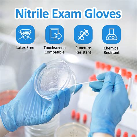 Swiftgrip Disposable Nitrile Exam Gloves 3 Mil Blue